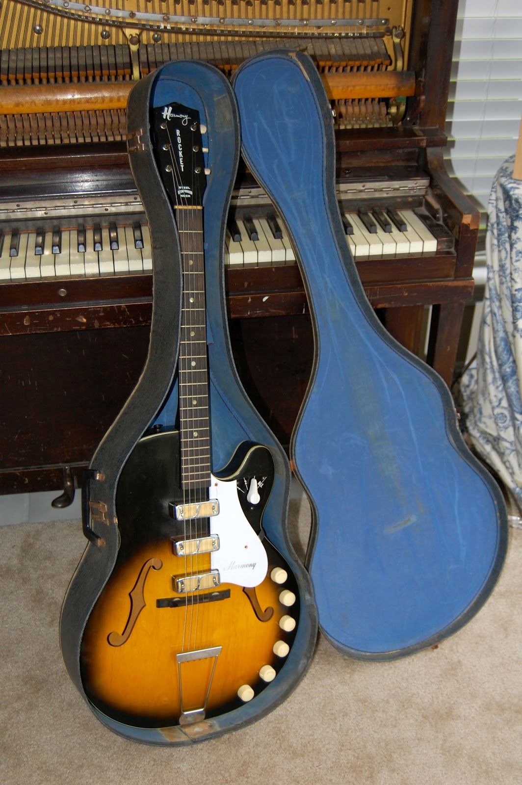 Galasso Guitars: 1963 Harmony Rocket H59 with 3 Rowe Industries ...