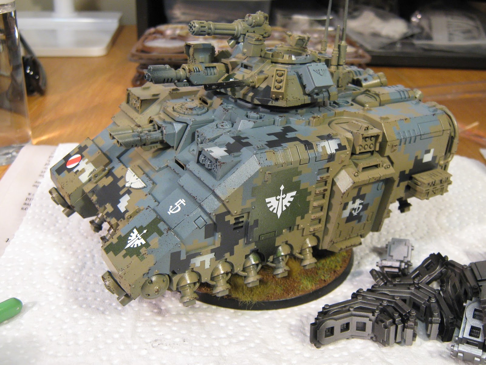 Kevin's Miniatures & Hobby Table: Weathering the Repulsor...and Another ...