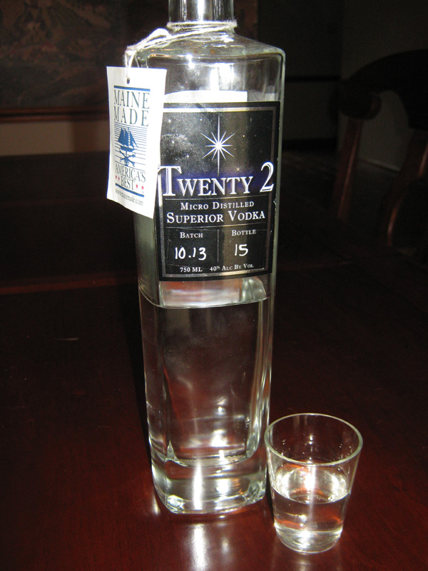Benito's Wine Reviews: Twenty 2 Vodka