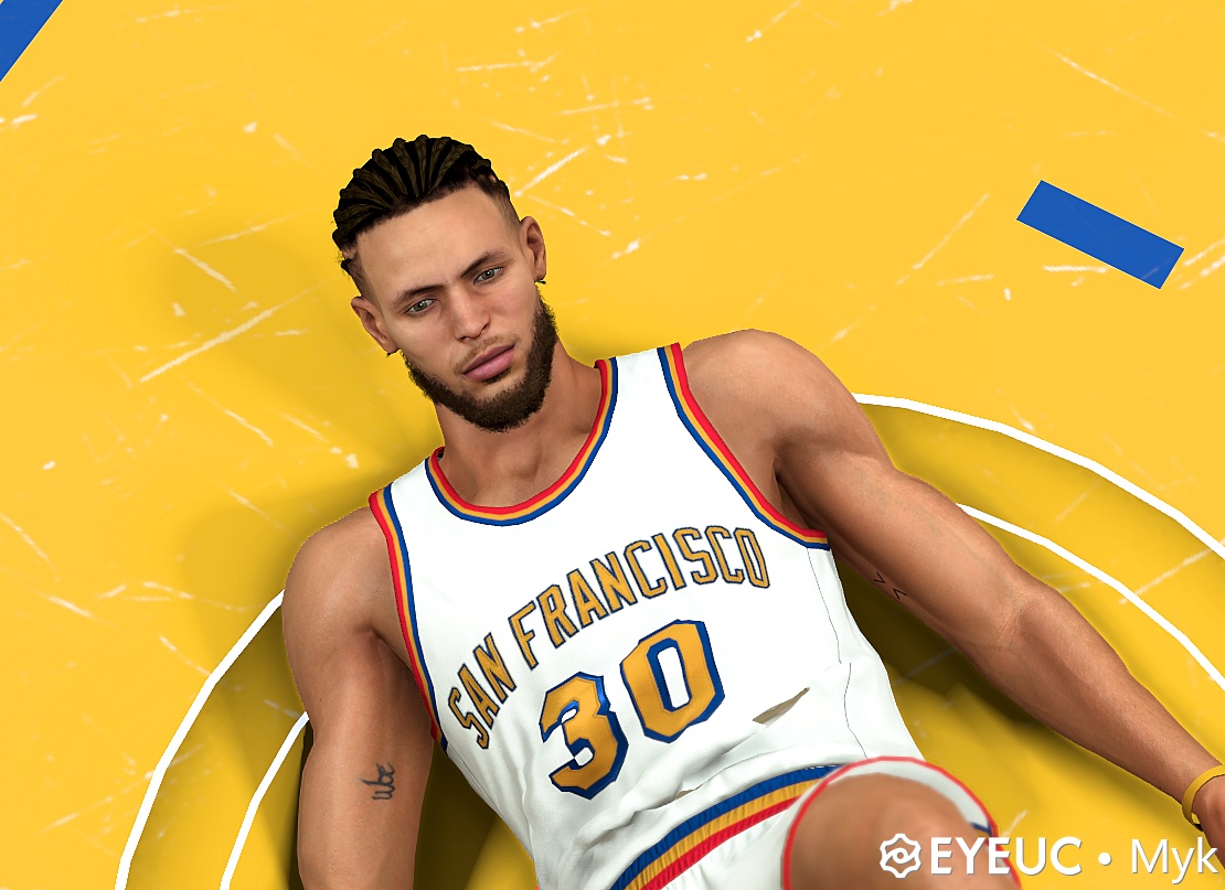 Stephen Curry Cyberface, Hair Braid and Body Model Red Mouthguard By ...