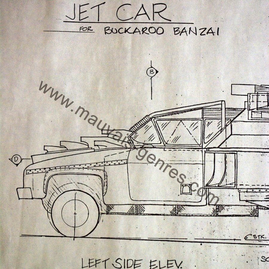 See What the Jet Car Almost Looked Like in BUCKAROO BANZAI Designs by ...