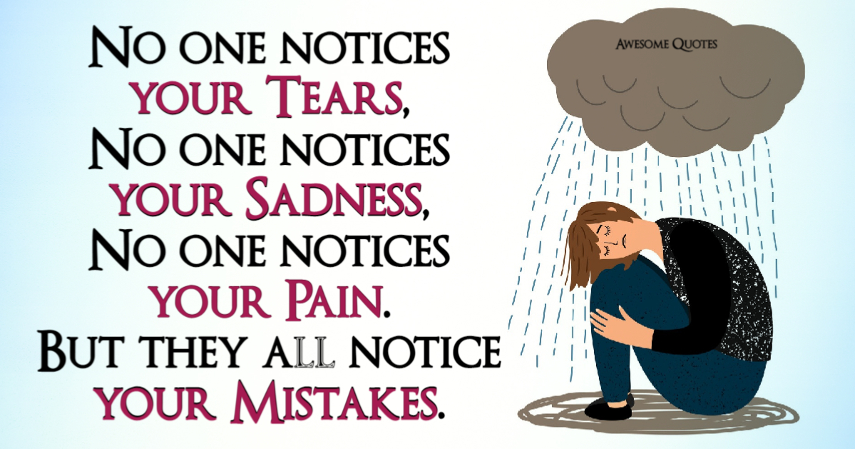Awesomequotes4u.com: People always notice your Mistakes
