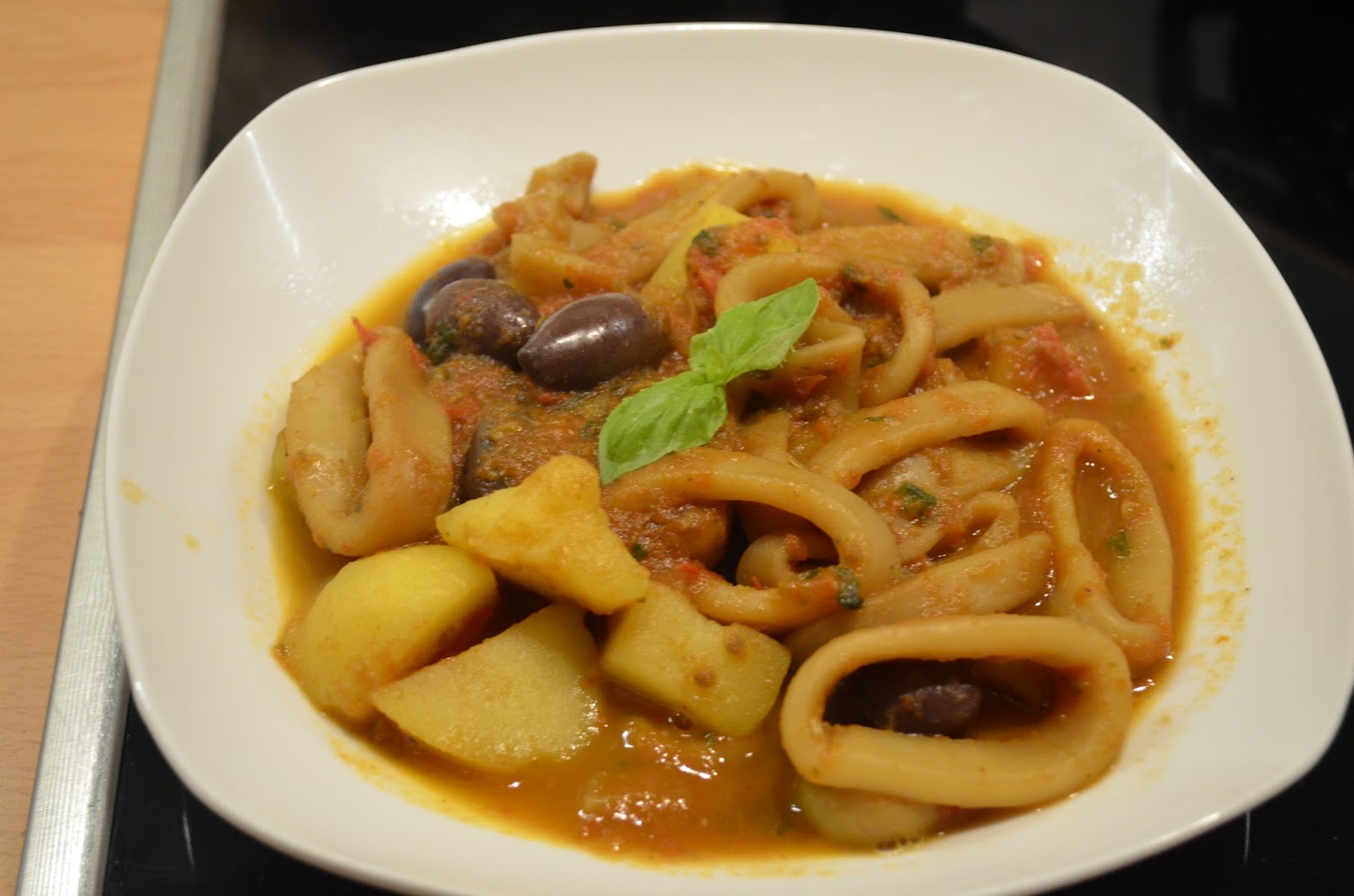 Mum's Calamari Stew ~ Stuff and Spice