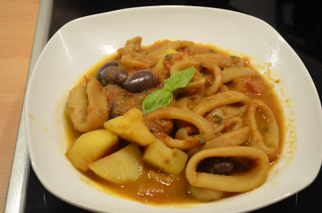 Mum's Calamari Stew ~ Stuff and Spice