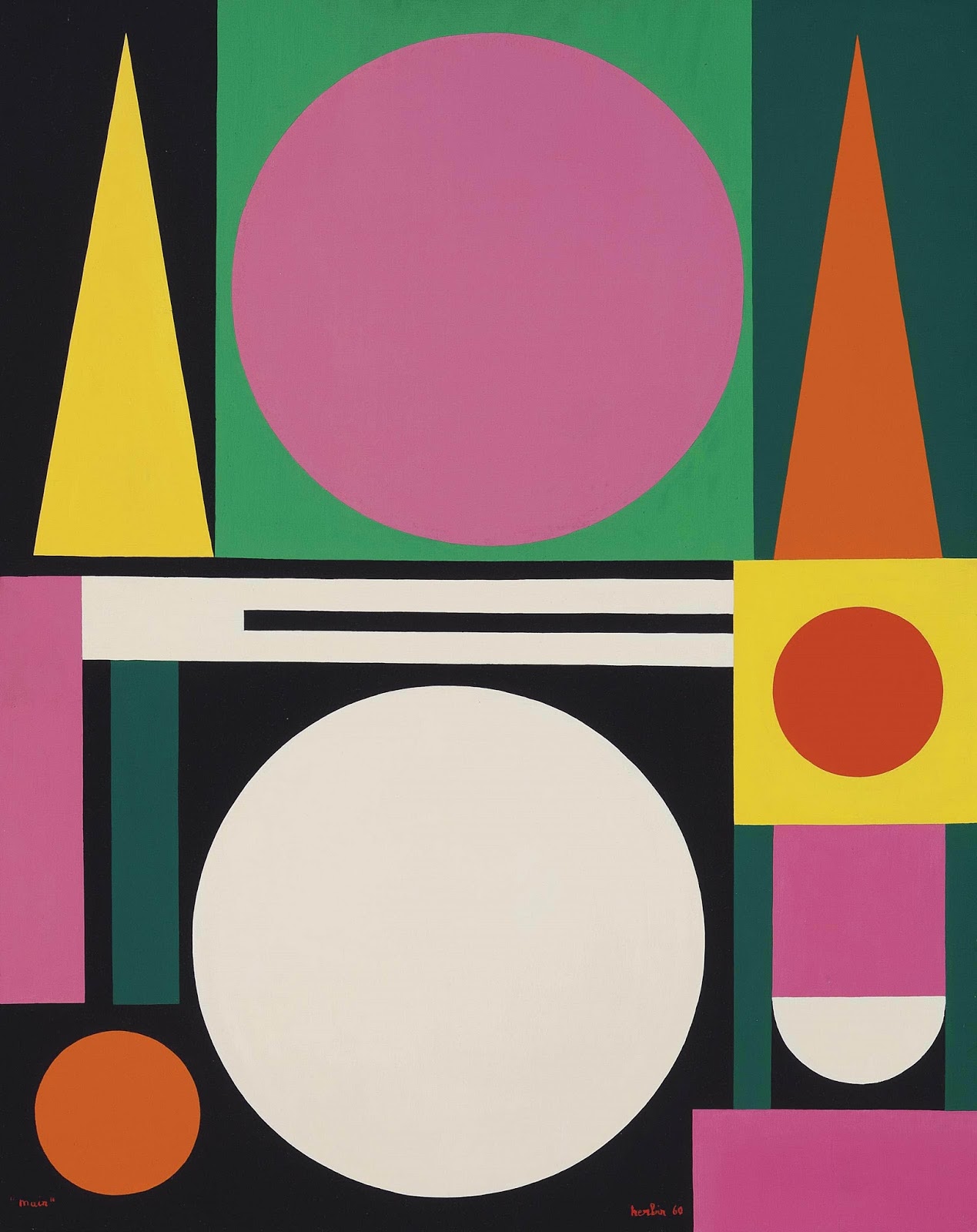 Enjoy some Damn Fine Art : Auguste Herbin. Hand (‘Main’), 1960 (private collection).