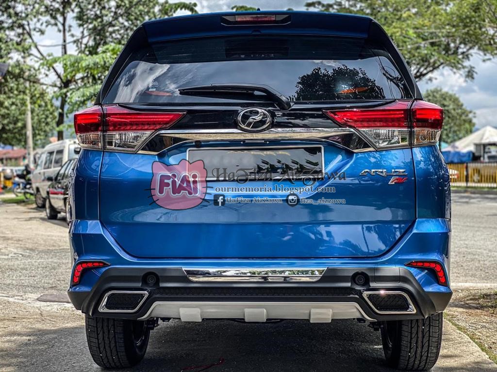 Perodua ARUZ Electric Blue Modified