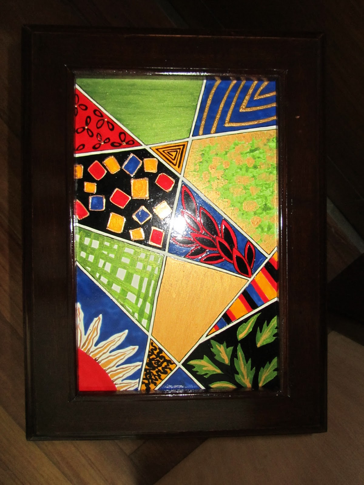 RA Designs: Table - multicolor collage