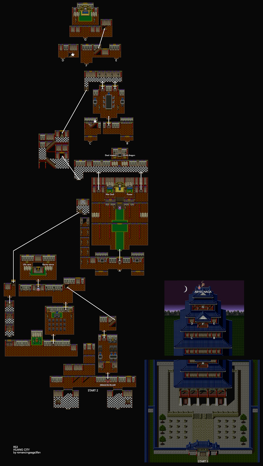 Romancing Saga 3: Maps