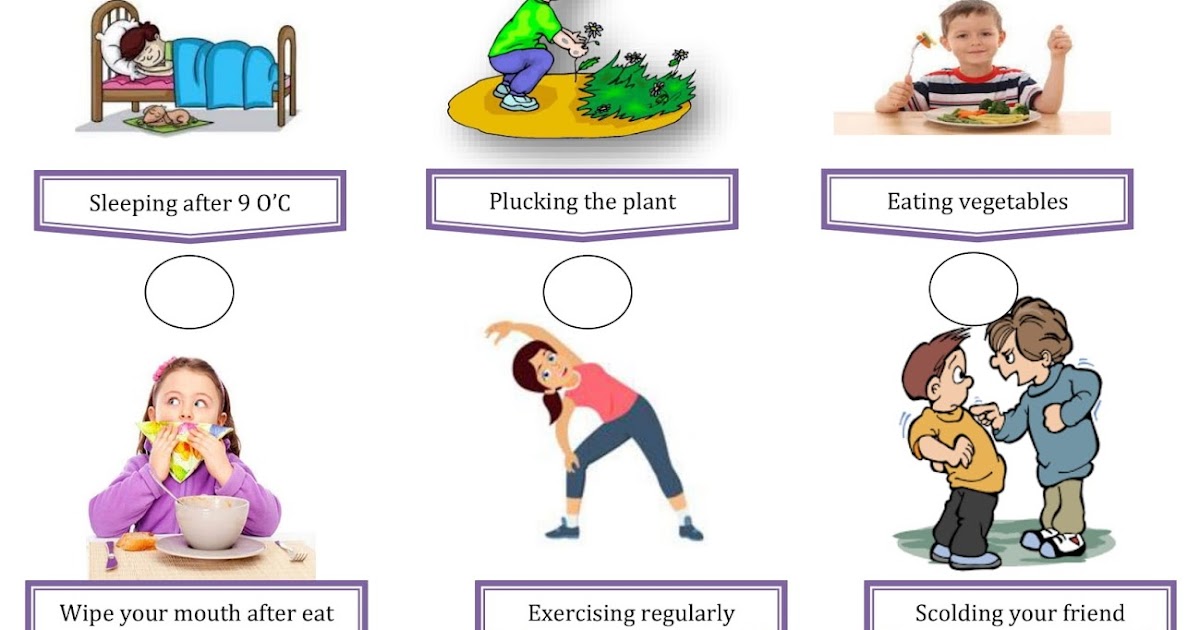 worksheets: Tick The Good Habits