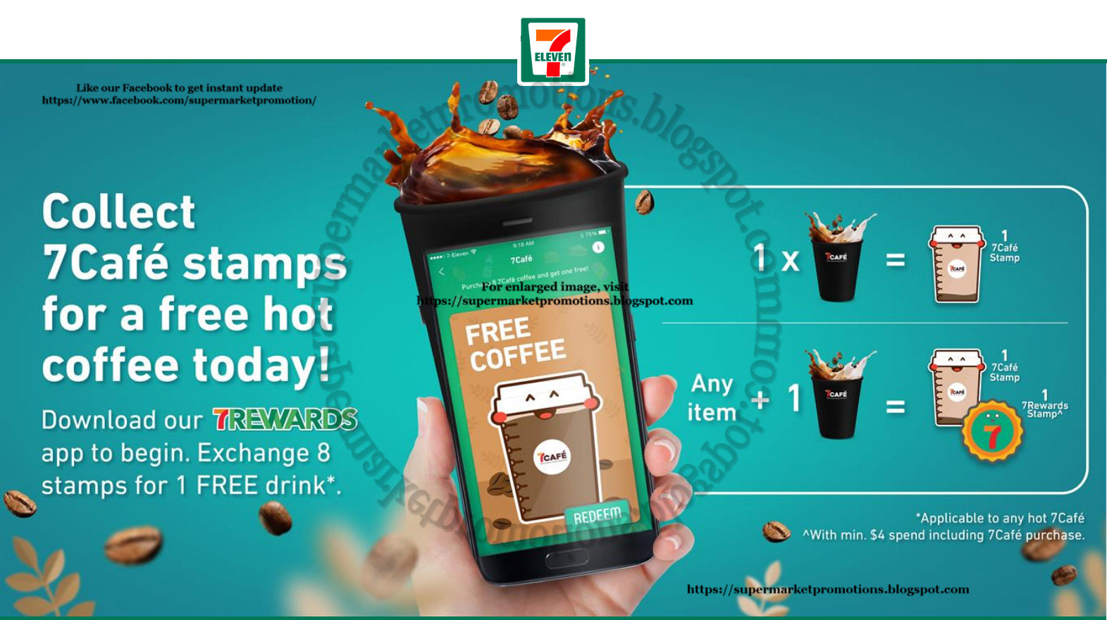 7-Eleven Collect 7Cafe Stamps For A Free Coffee Promotion 01 November ...