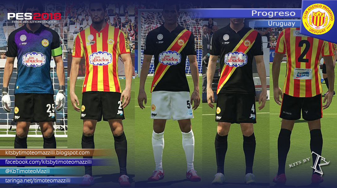 Kits by timoteomazzilli: Kits Progreso (Uruguay) PES2018