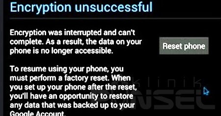 Cara Memperbaiki Enkripsi Gagal Kesalahan “Encryption Unsuccessful” di ...