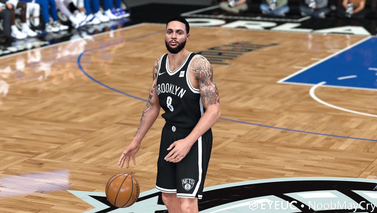 Deron Williams Cyberface and Body Model By Noobmaycry [FOR 2K20]