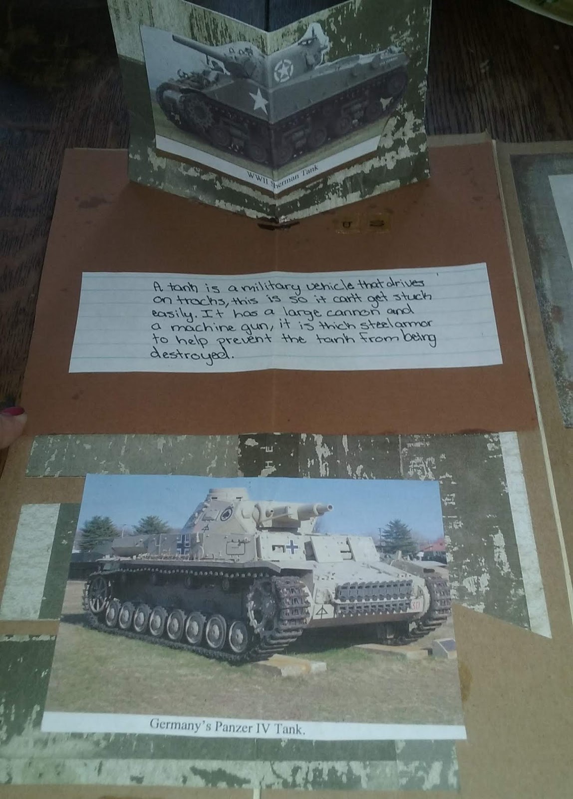 The Many Hats of M.E.L.: Manila folder lapbook WWII school project