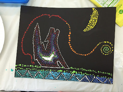 Kathy's Art Project Ideas: Aboriginal Dot Art Lesson