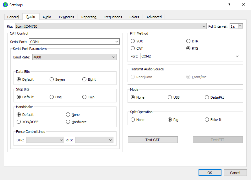 Amateur Radio Station - VU3BOJ: CAT Interface for Icom IC-M710