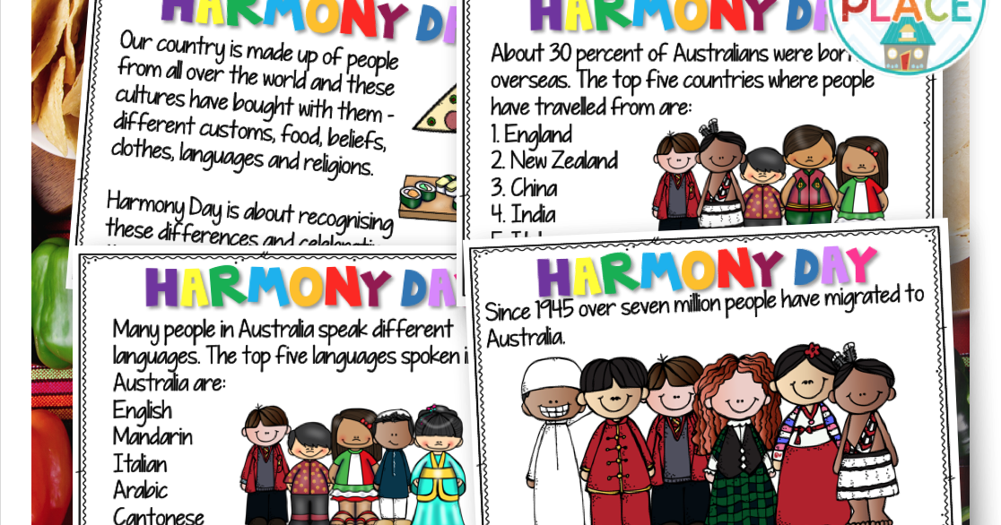 Paula's Place Teaching Resources: Harmony Day