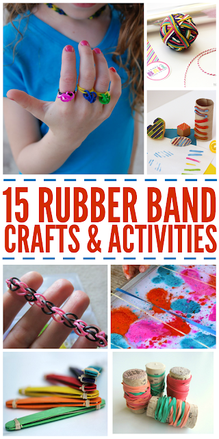 Life With 4 Boys: 15 Rubber Band Crafts and Activities