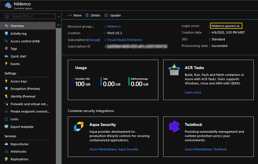 Pushing Docker Images To Acr Azure Container Registry Hildenco Solutions
