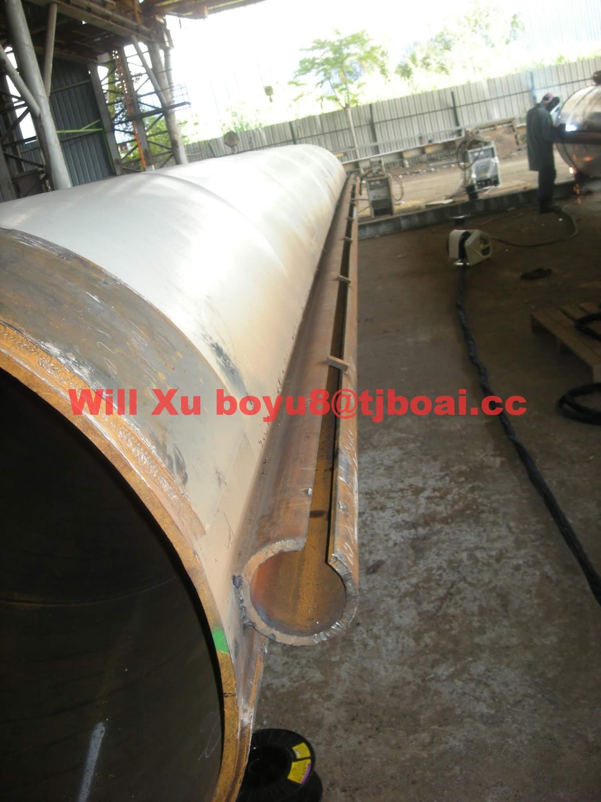 SSAW steel pipe piling pipe with interlock LT/PT/PP
