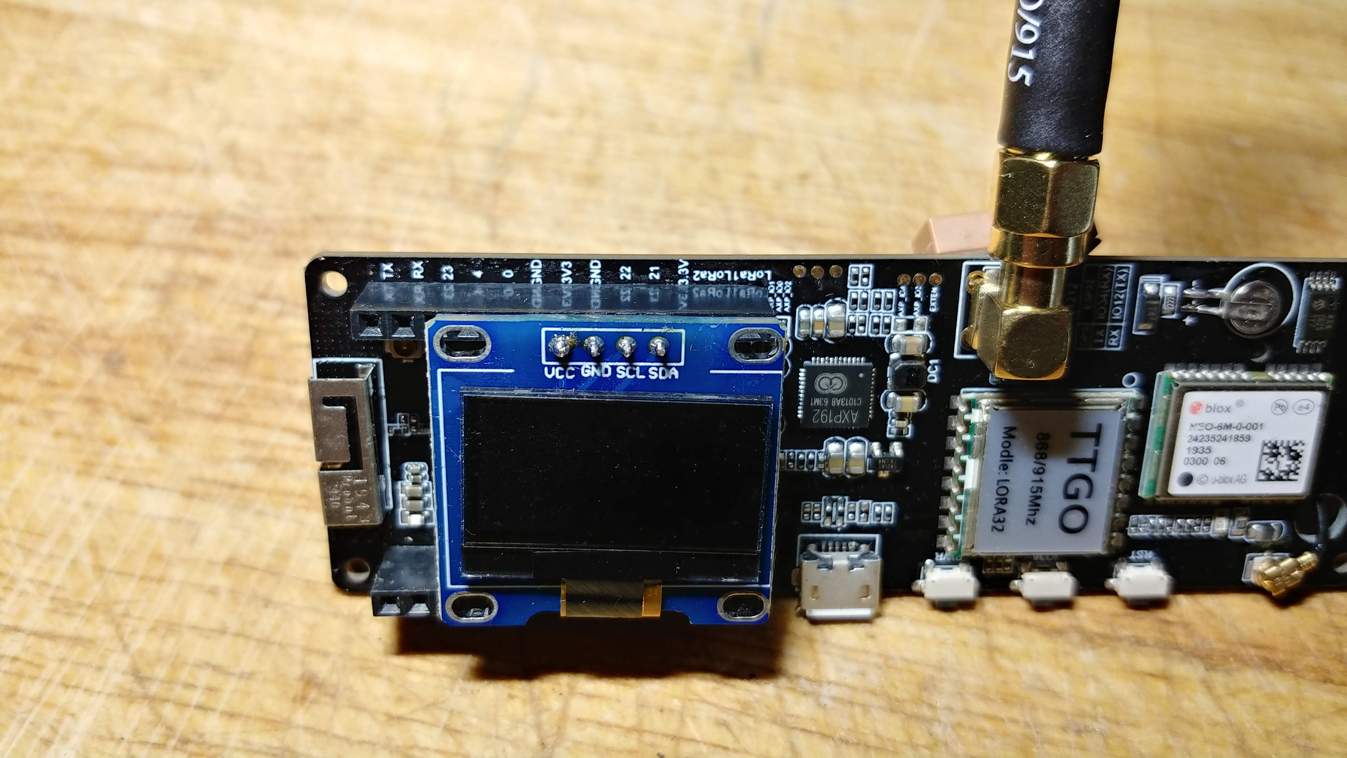 John's Sandbox: Adding an OLED display to a TTGO T-Beam
