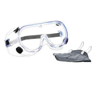 Chemical Protection Safety Goggles and Dust Respirator Mask Combo ...
