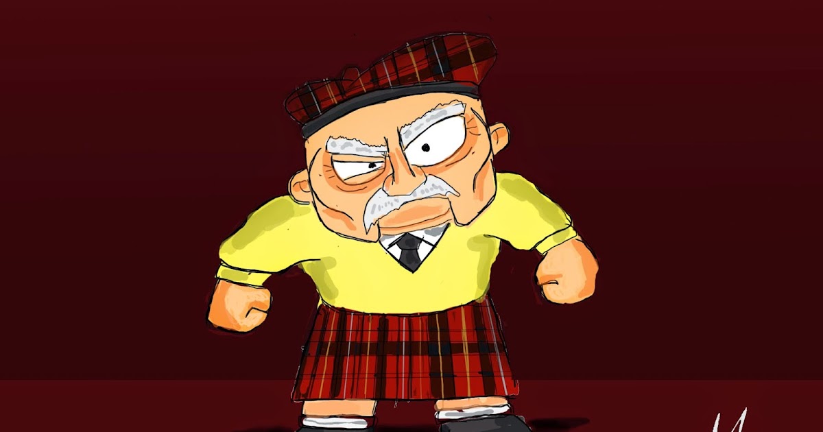 Begen's Blog: The Artwork of Michael Begen: The Angry Scotsman