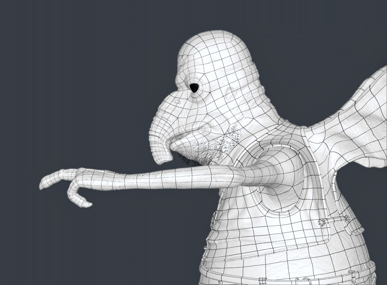 Rounuk Kumaran - Art Works: Watto _Star Wars ... Wireframe renders