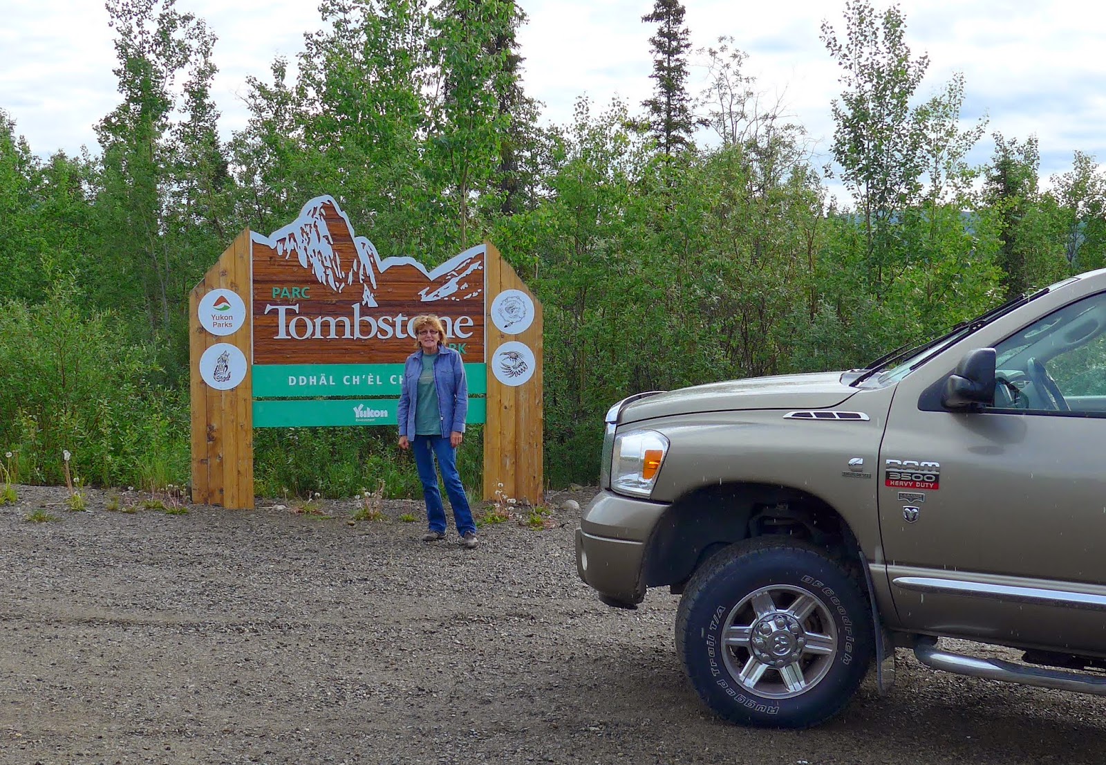 Arriving Tombstone Territorial Park.