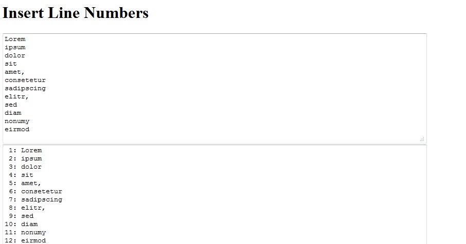 DOTNETVISHAL: Add Line Number to Text Using Javascript