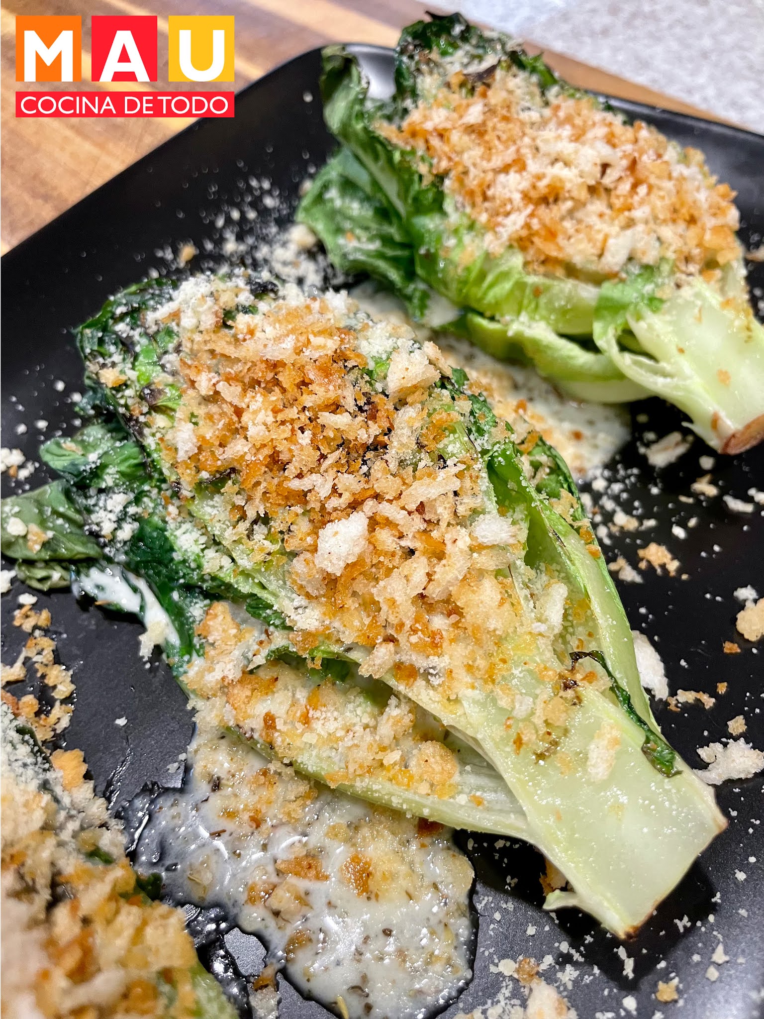 Mau Cocina de Todo: Ensalada Italiana con Lechuga Asada