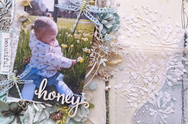 Amy's Pretty Papers: Our Beautiful Honey Layout Playing at ***Mixed ...
