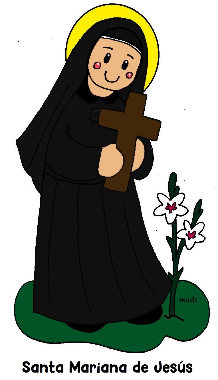 Mis ilustraciones: Santa Mariana de Jesús Paredes y Flores