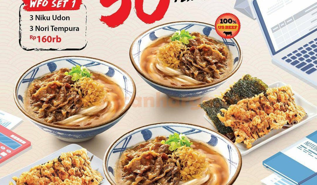 MARUGAME UDON Promo Paket WFO Set Harga Mulai Dari Rp 160K | scanharga