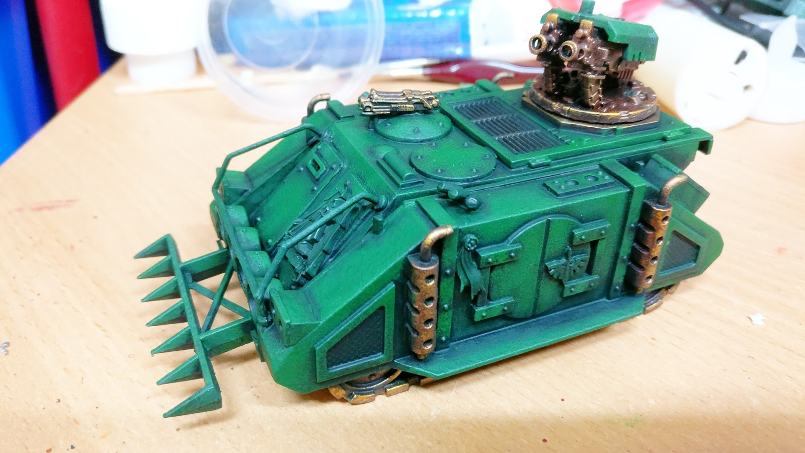 Confessions of a 40k addict: Dark Angels - Tanks - Razorback glazing