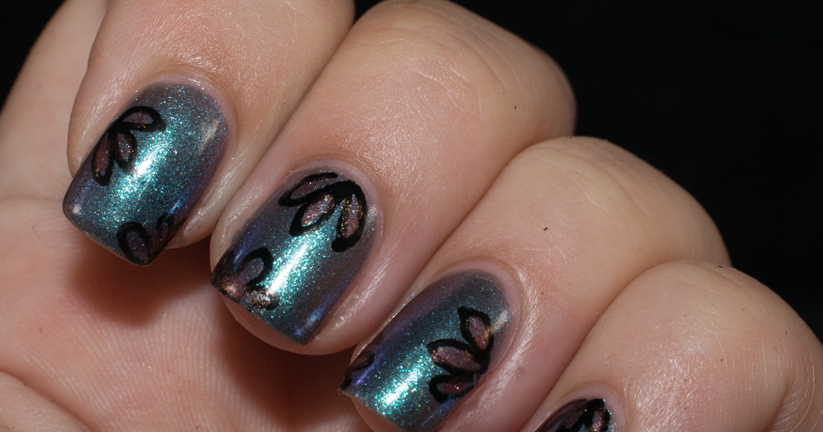 Lacky Corner: Nailart Sunday - Silly flowers!