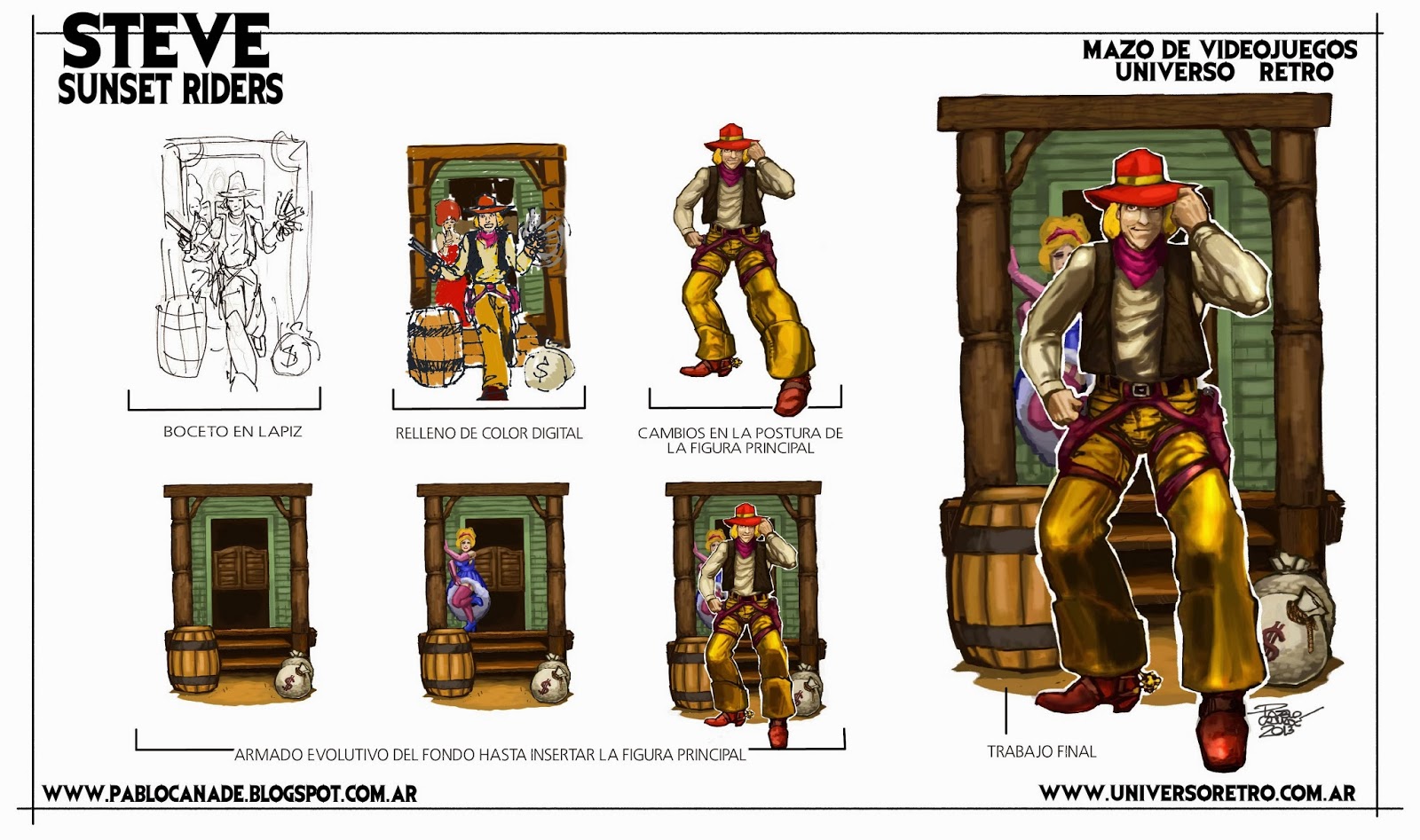 ilustraciones y fantasias: INFOGRAFÍAS - VIDEOJUEGOS - STEVE (SUNSET ...