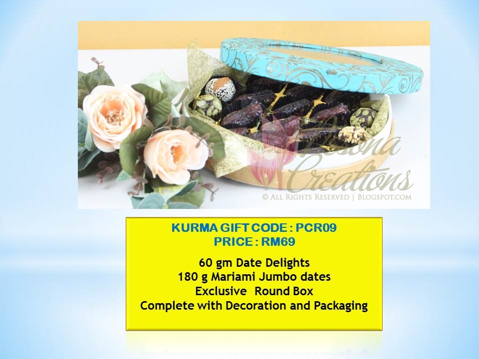 Pesona Creations Gifts & Hampers: 2013 RAMADHAN KURMA GIFT SET
