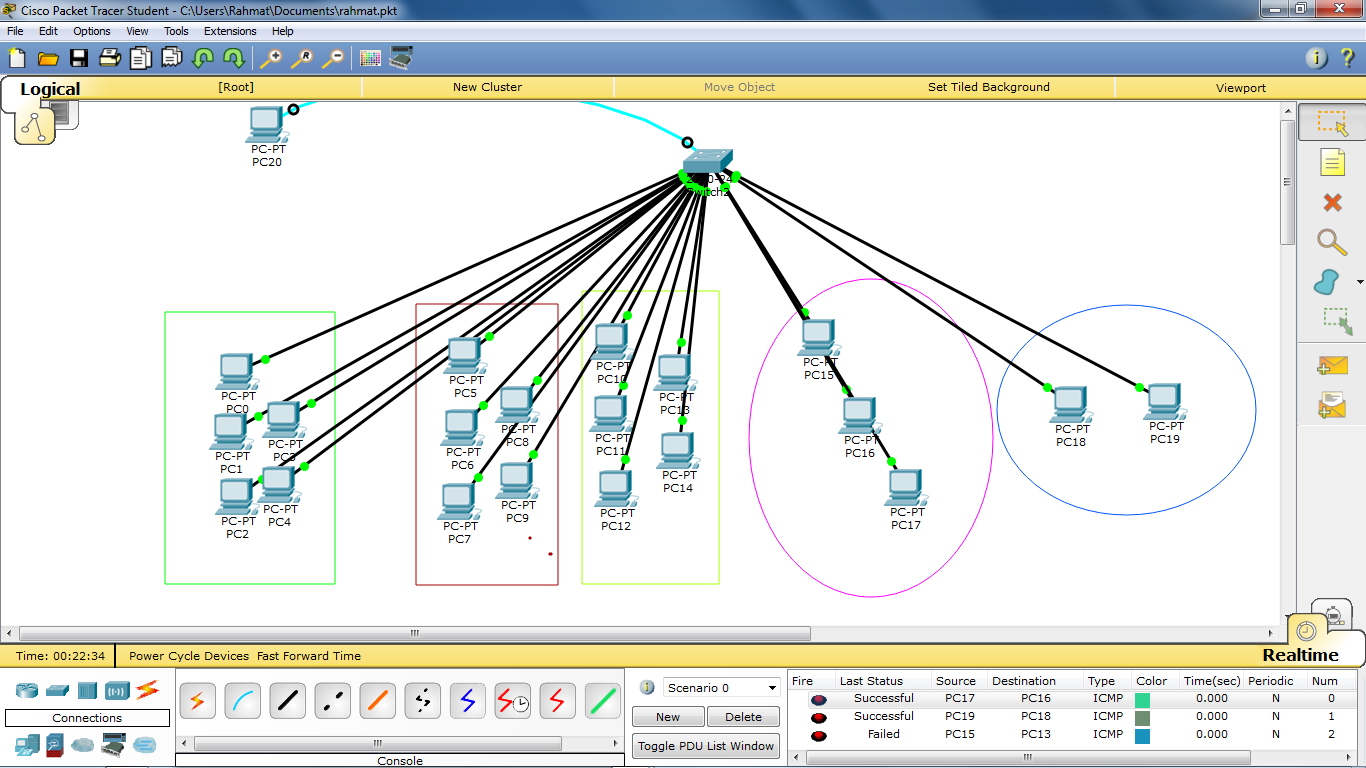 Vlan Configration In Cisco Switch Using Packet Tracer Cisco Switch
