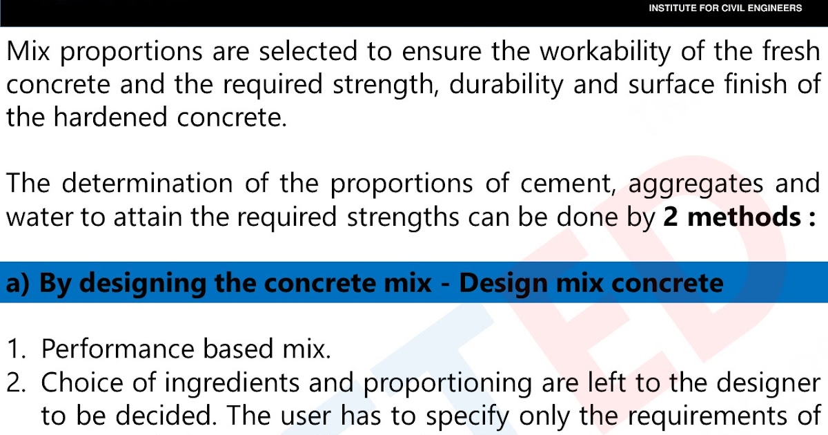 MIX DESIGN METHOD ACCORDING TO IS-CODE RECOMMENDED GUIDELINES -lceted ...