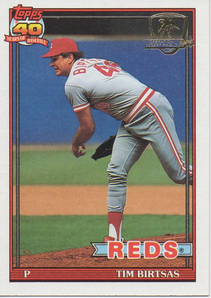 Cincinnati Reds Baseball Card Collector: 1991 Topps Desert Shield Reds