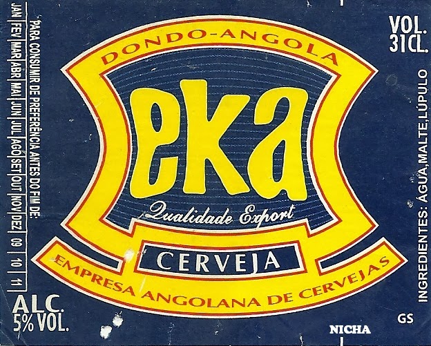 Rotulos Cerveja Cont.Africano: CERVEJA ANGOLA