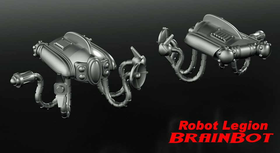 10mm Wargaming: Robot Legion Brainbot from Hydra Miniatures