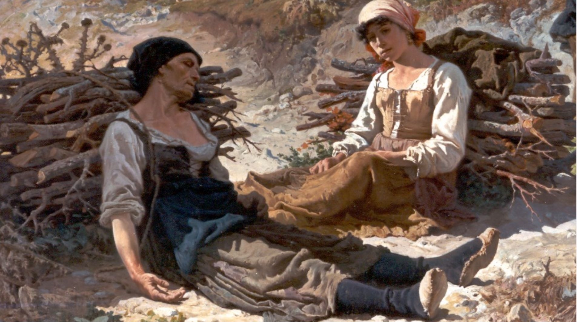 Teofilo Patini | Beasts of burden / Bestie da Soma, 1886 | Tutt'Art@