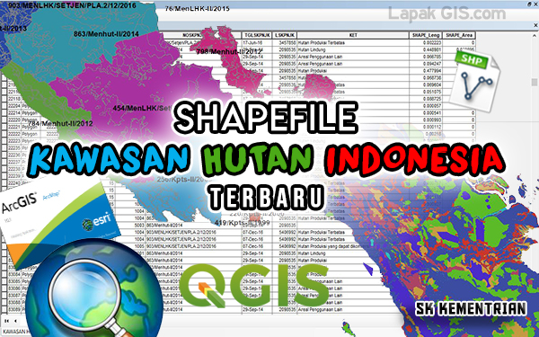 Data SHP (Shapefile) GIS Kawasan Hutan Indonesia Terbaru - Lapak GIS