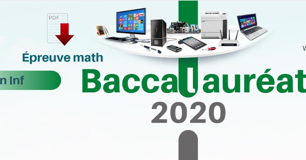 Baccalauréat Section Informatique Session Principal juillet 2020 ...