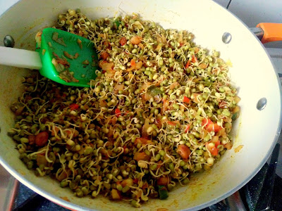 Annapurna: Ankurit Mugachi Usal / Sprouted Green Gram Stir- Fry