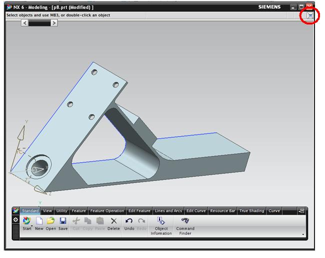 activate full view in Unigraphics NX 6 ~ Unigraphics & Siemens NX Tutorial