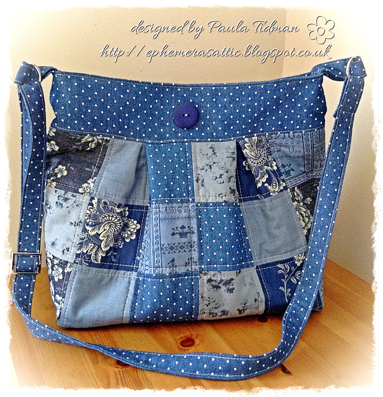 Ephemera's Attic: Shabby Patchwork Bag