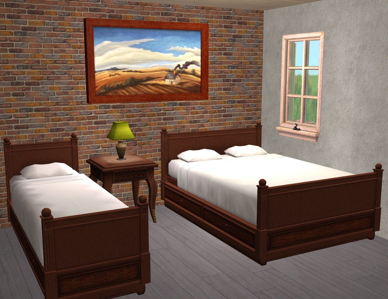 TheNinthWaveSims: The Sims 2 - FT Double Bed Match Rough And Comfy FT ...